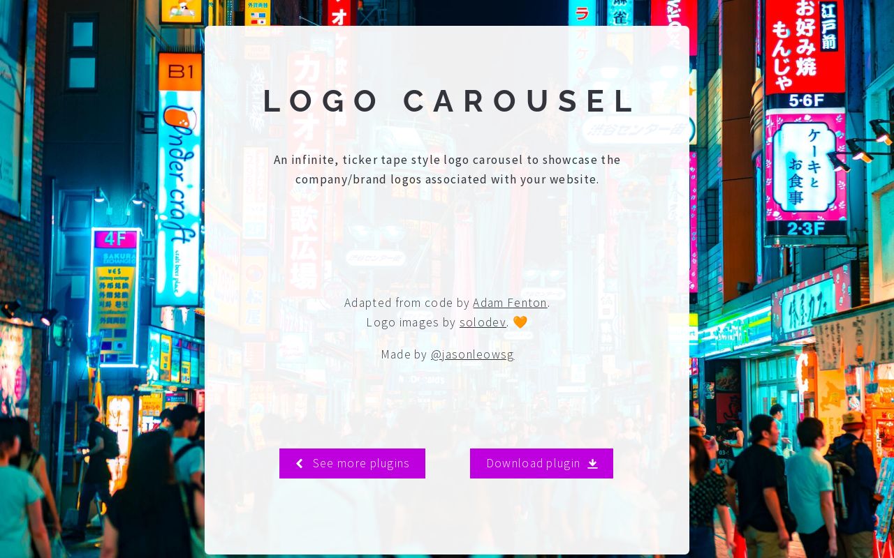 Logo carousel on Carrd